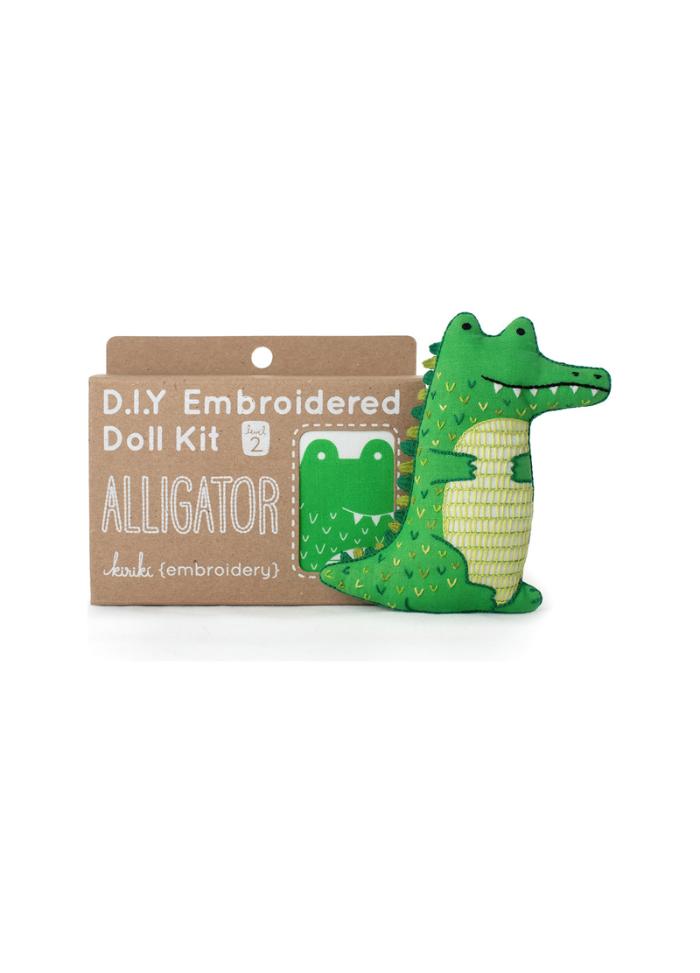 Kiriki Press Alligator Embroidery Kit | Morris & Sons