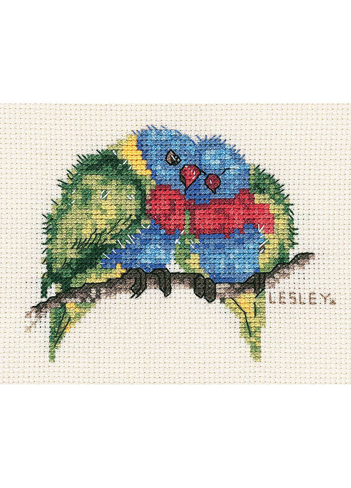 DMC Australian Rainbow Lorikeet Cross Stitch Kit | Morris & Sons