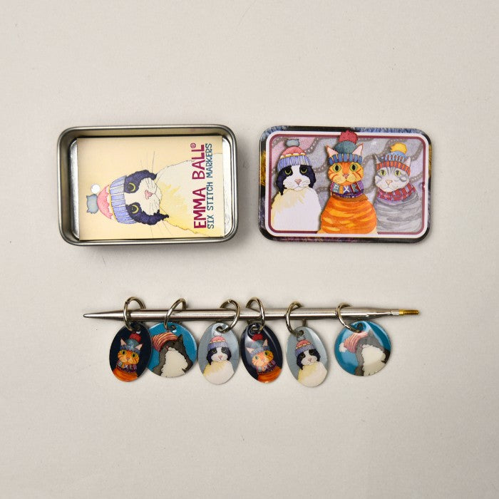 Emma Ball Stitch Markers in a Pocket Tin | Morris & Sons