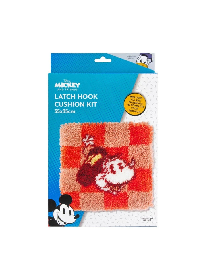 Disney Minnie Mouse Latch Hook Cushion Kit – 35×35 cm – Morris & Sons