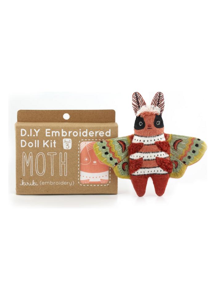 Kiriki Press Moth Embroidery Kit | Morris & Sons