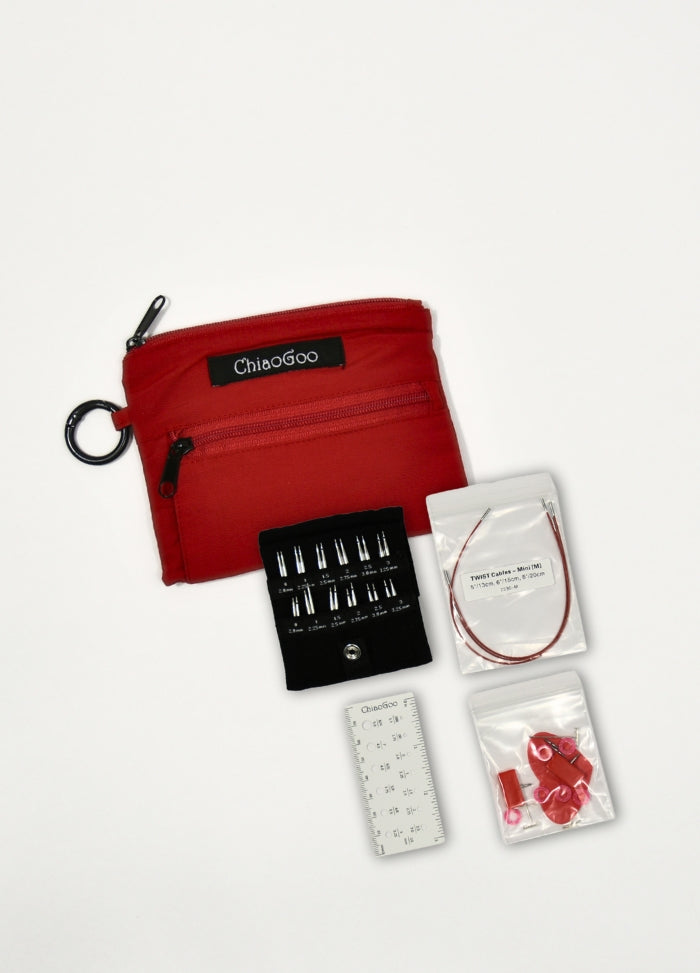 ChiaoGoo TWIST Red Shorties Set – Mini (5 & 8 cm Tips) | Morris & Sons